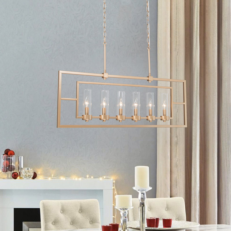 Willa Arlo™ Interiors Labonte 6 - Light Dimmable Kitchen Island Pendant Light & Reviews | Wayfair